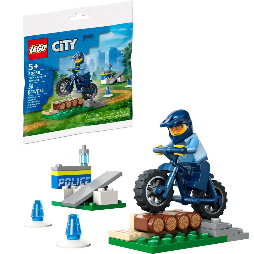 Lego 30638 - Police Bicycle Training - Lego City | Shopee Brasil