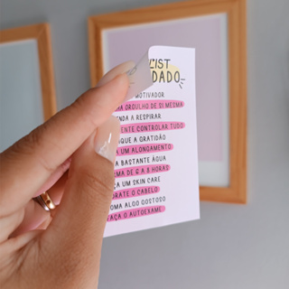 50 Folhetos Outubro rosa Check List Auto cuidado | Shopee Brasil