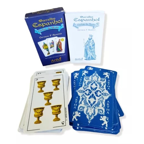 Baralho Espanhol Cartas Da Sorte 50 Cartas Plastificadas. | Shopee Brasil