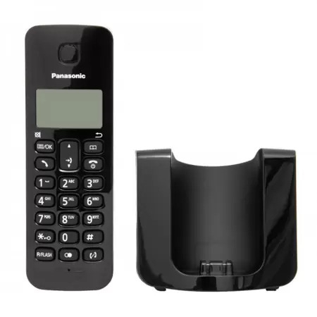 Telefone sem Fio Panasonic com Identificador de Chamadas KX-TGB110LBB, Preto | Shopee Brasil
