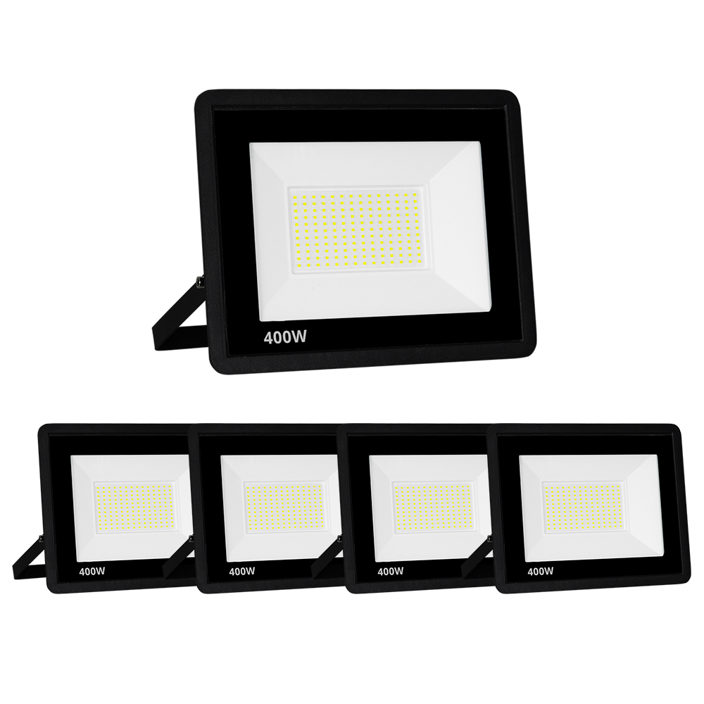 Kit 5 Refletor LED 400W Branco Frio Holofote Ultra Potente | Shopee Brasil