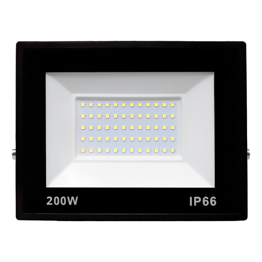 Kit 2 Refletor LED 200w Holofote Branco Frio Super Forte - Faz a Boa!