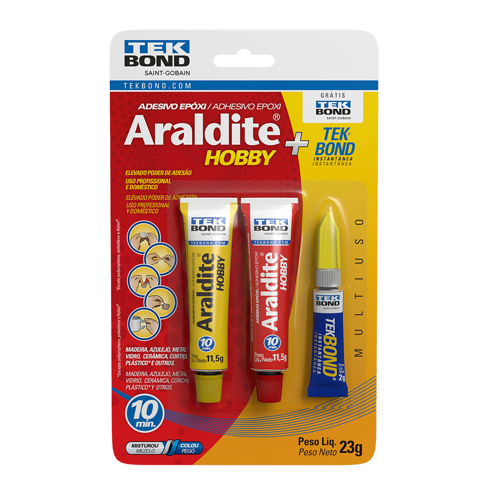 Adesivo Epoxi Araldite Hobby Tek Bond | Shopee Brasil