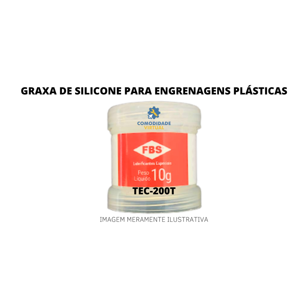Graxa De Silicone Para Engrenagem Plastica e metal Tec-200 T 10g ...