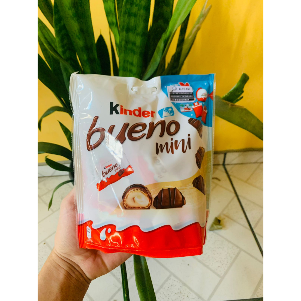 Kinder Bueno Mini Pacote com 12 unidades 108g | Shopee Brasil