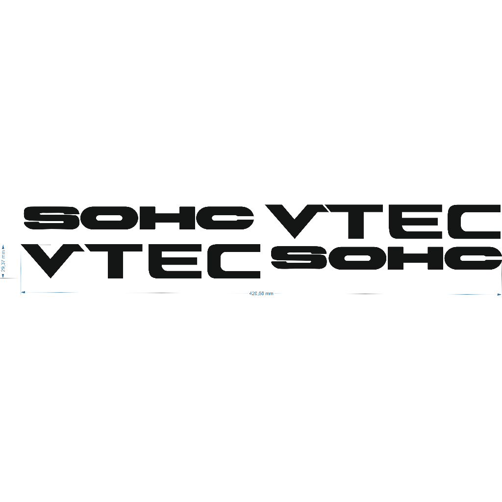 Adesivo Vtec SOHC Honda | Shopee Brasil
