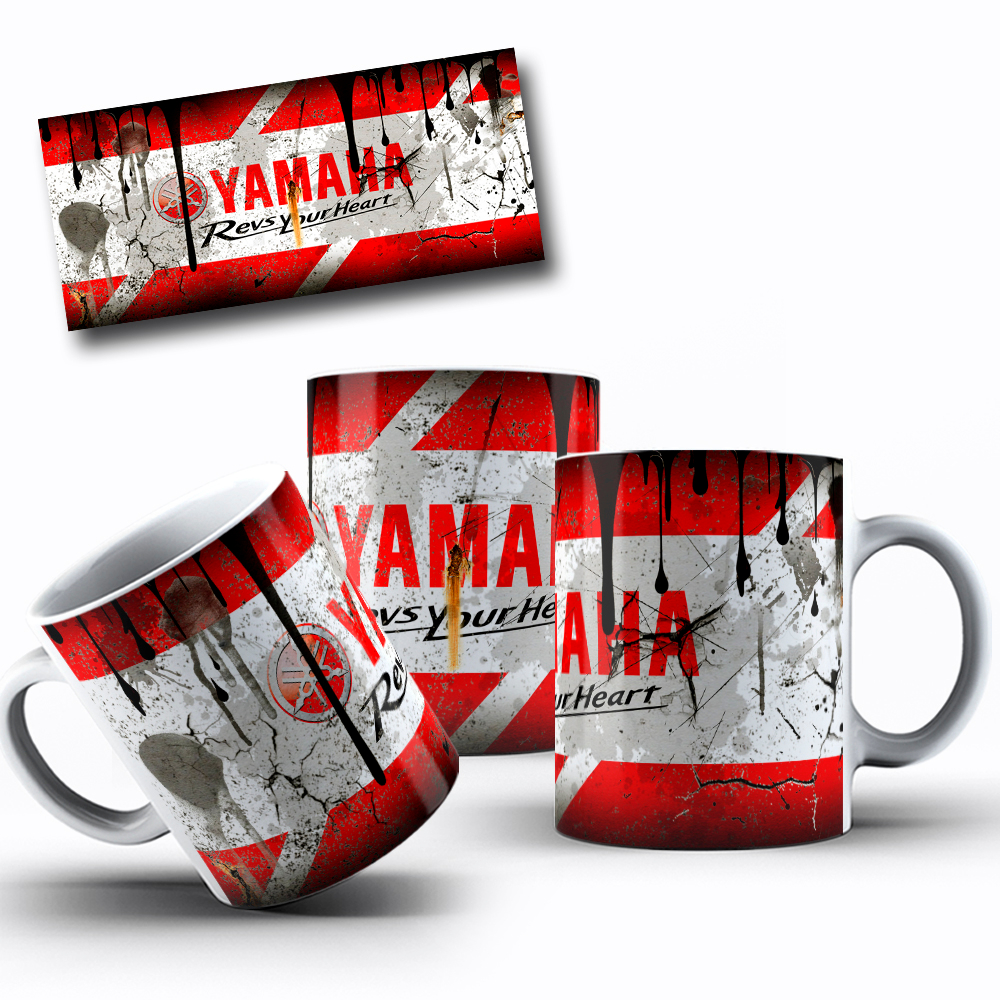 Caneca personalizada - Yamaha, Porsche, Mitsubishi, Jeep, Land Rover ...