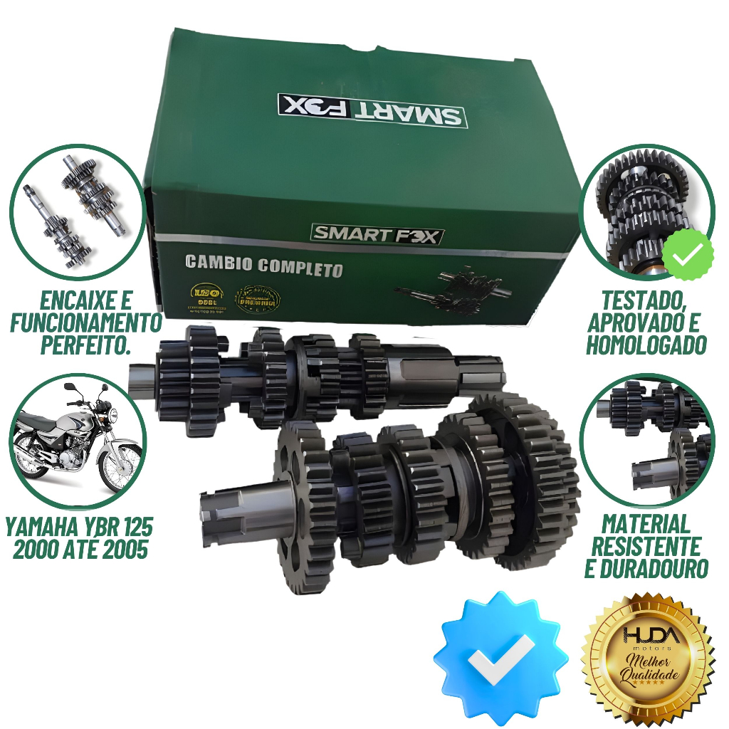 Caixa Cambio YBR 125 Completo Marcha Yamaha YBR125 E K 2003 2004 2005 ... Caixa Cambio YBR 125 Completo Marcha Yamaha YBR125 E K 2003 2004 2005 ...