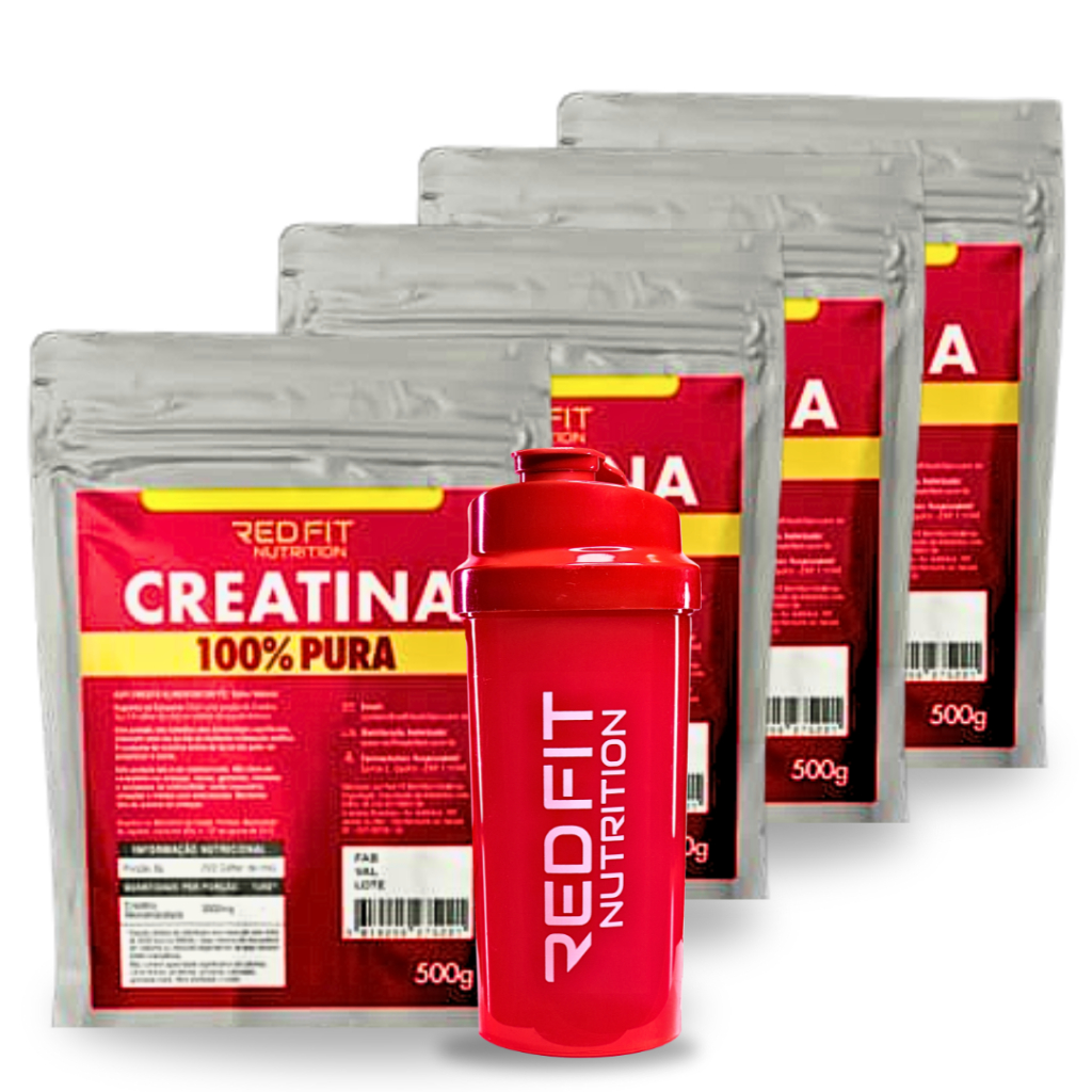 Creatina Monohidratada 500g - 100% Pura Importada - Red Fit Nutrition ...