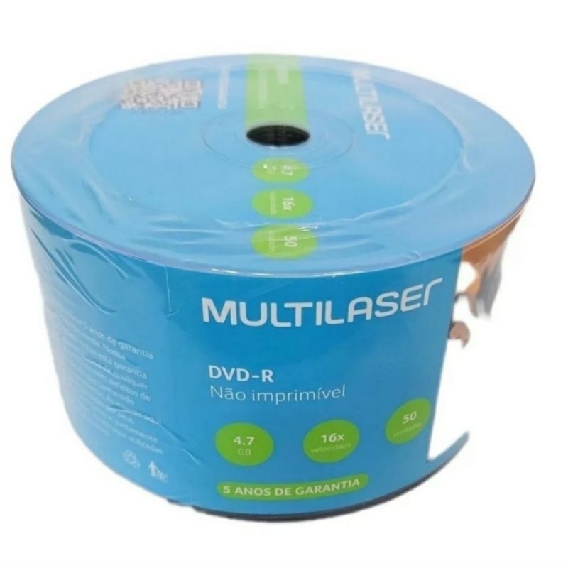 200 DVD-R MULTILESER LOGO 4.7GB 120 MINUTOS 16X ORIGINAL | Shopee Brasil