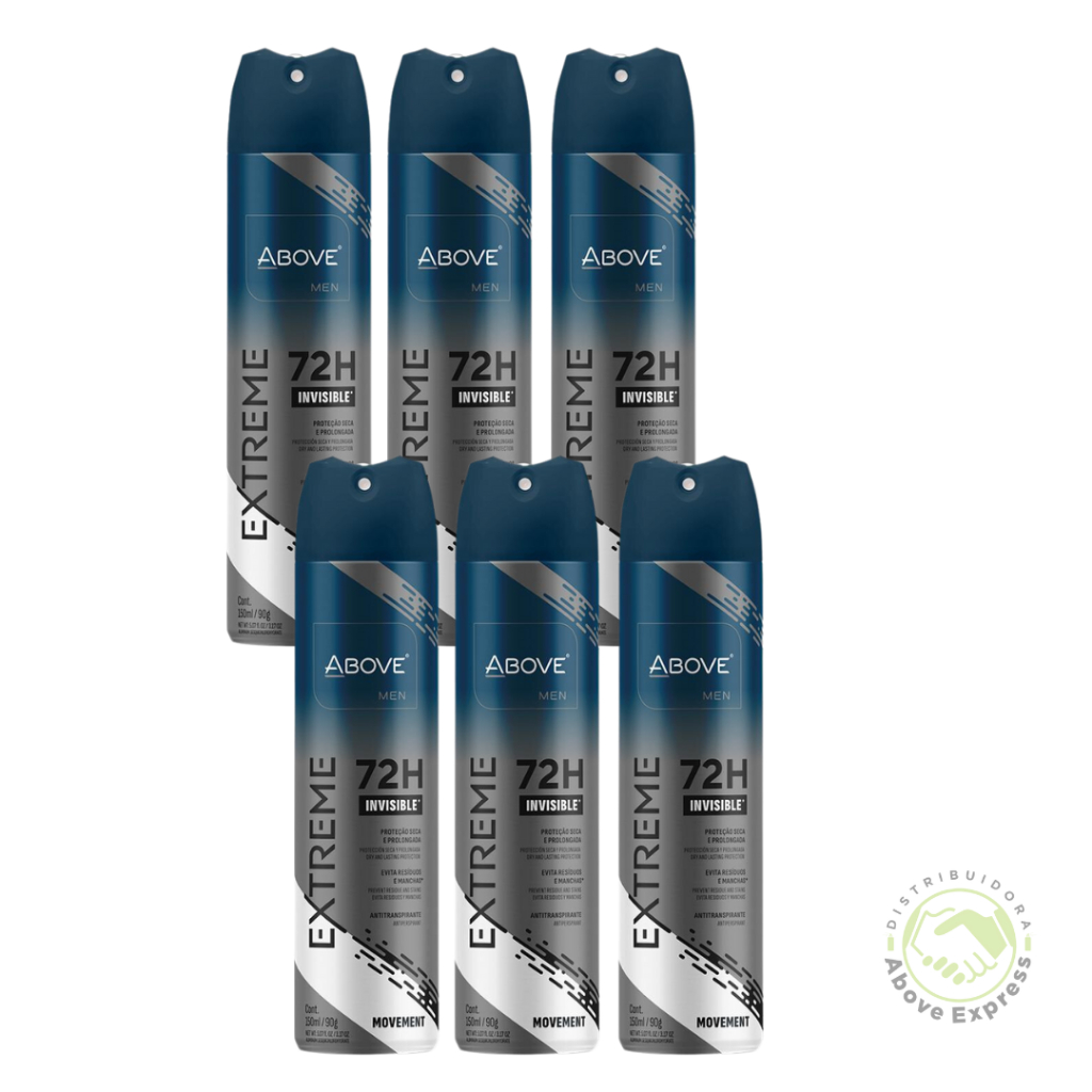 Desodorante Aerosol Men Above Extreme Movement 150ml 6 unidades ...