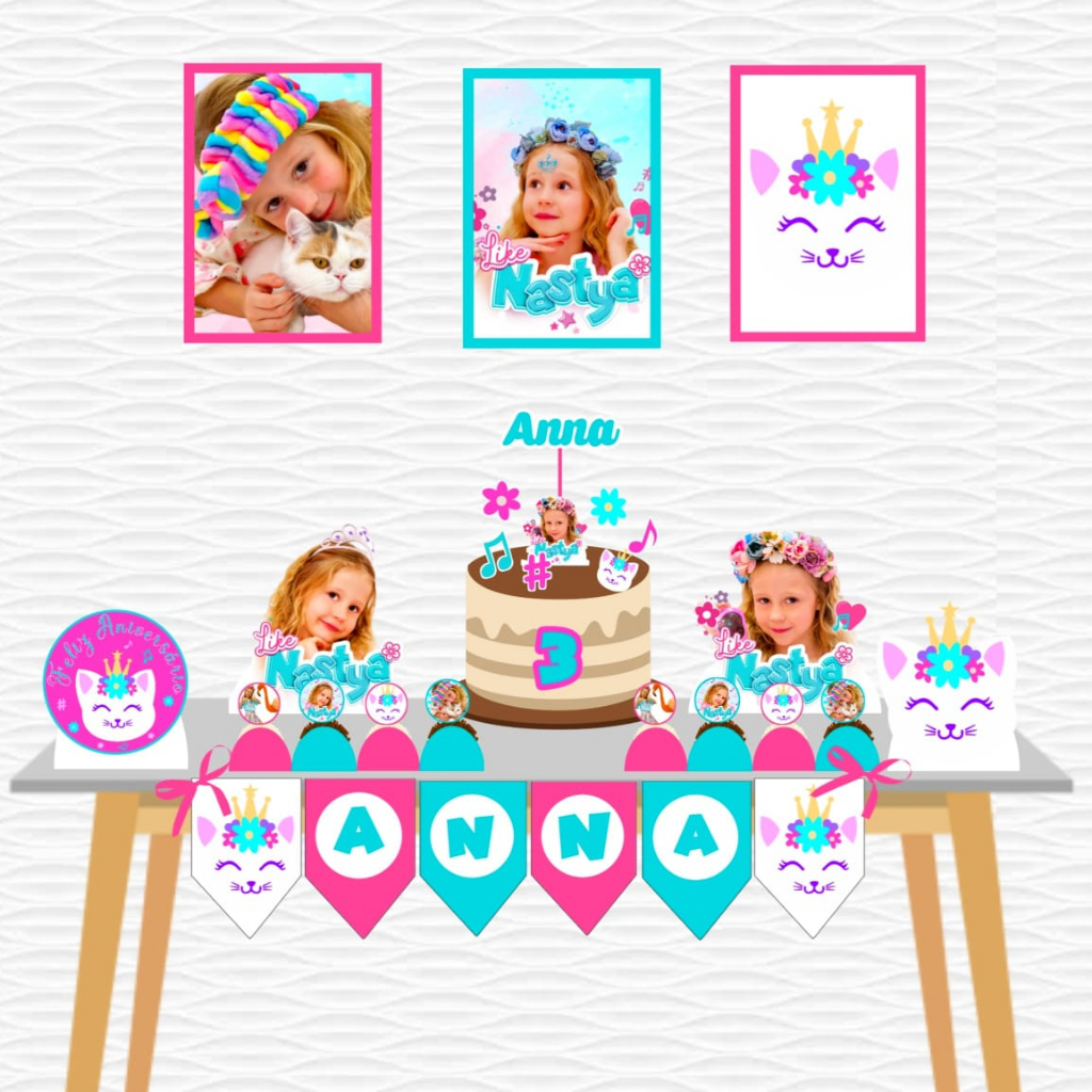 Kit festa Nastya | Shopee Brasil