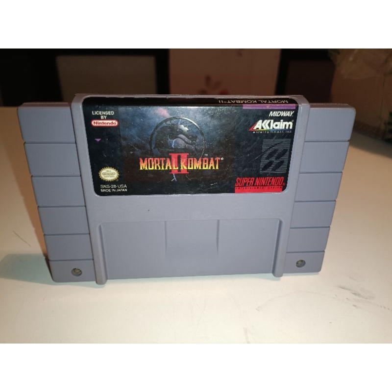 mortal Kombat 2 original super Nintendo | Shopee Brasil
