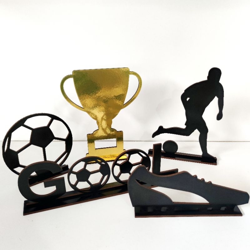 Kit Totem Display Luxo Futebol Display de Mesa (5 peças) | Shopee Brasil