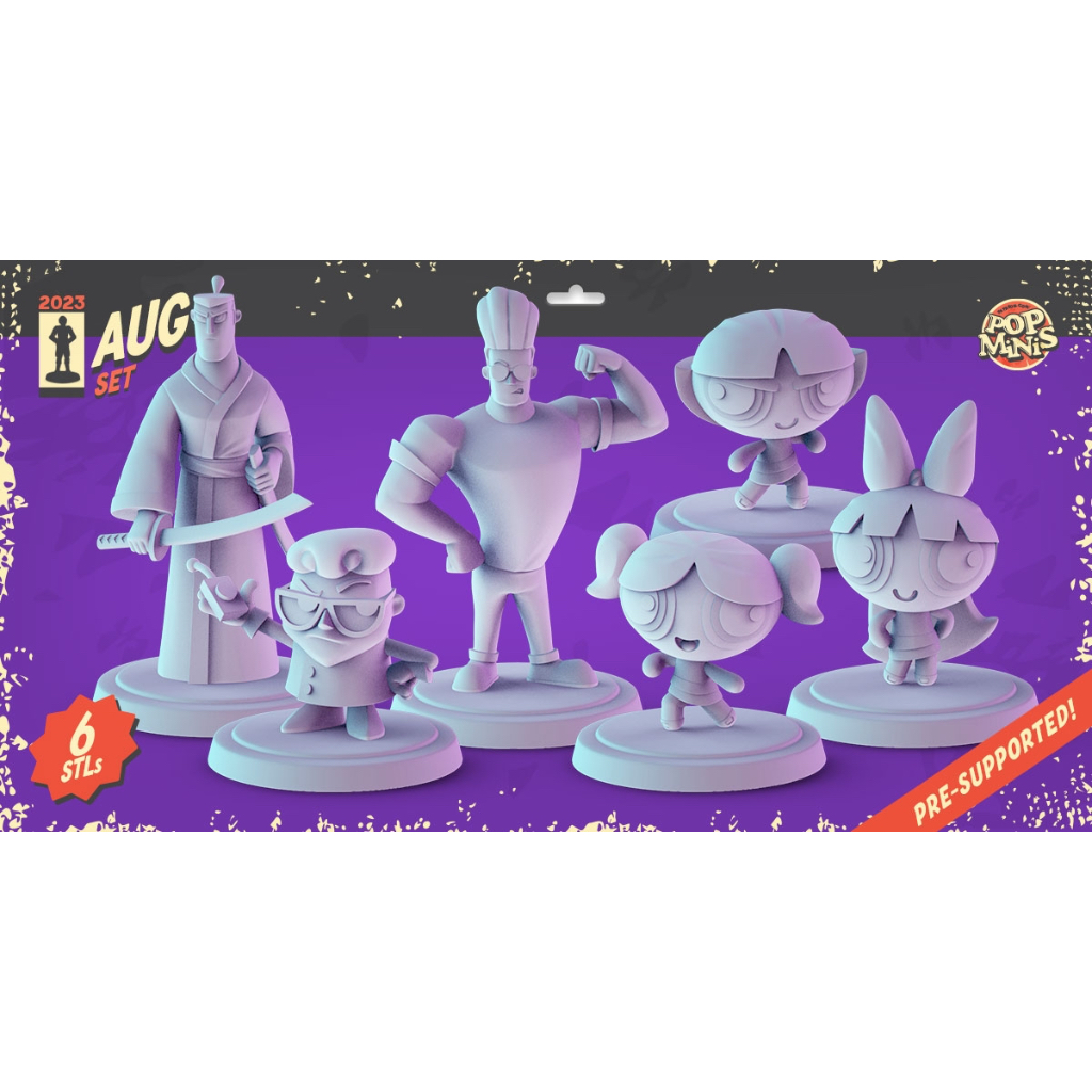 Miniaturas Desenhos da Cartoon Network para RPG, Zombicide, D&D (Pop ...