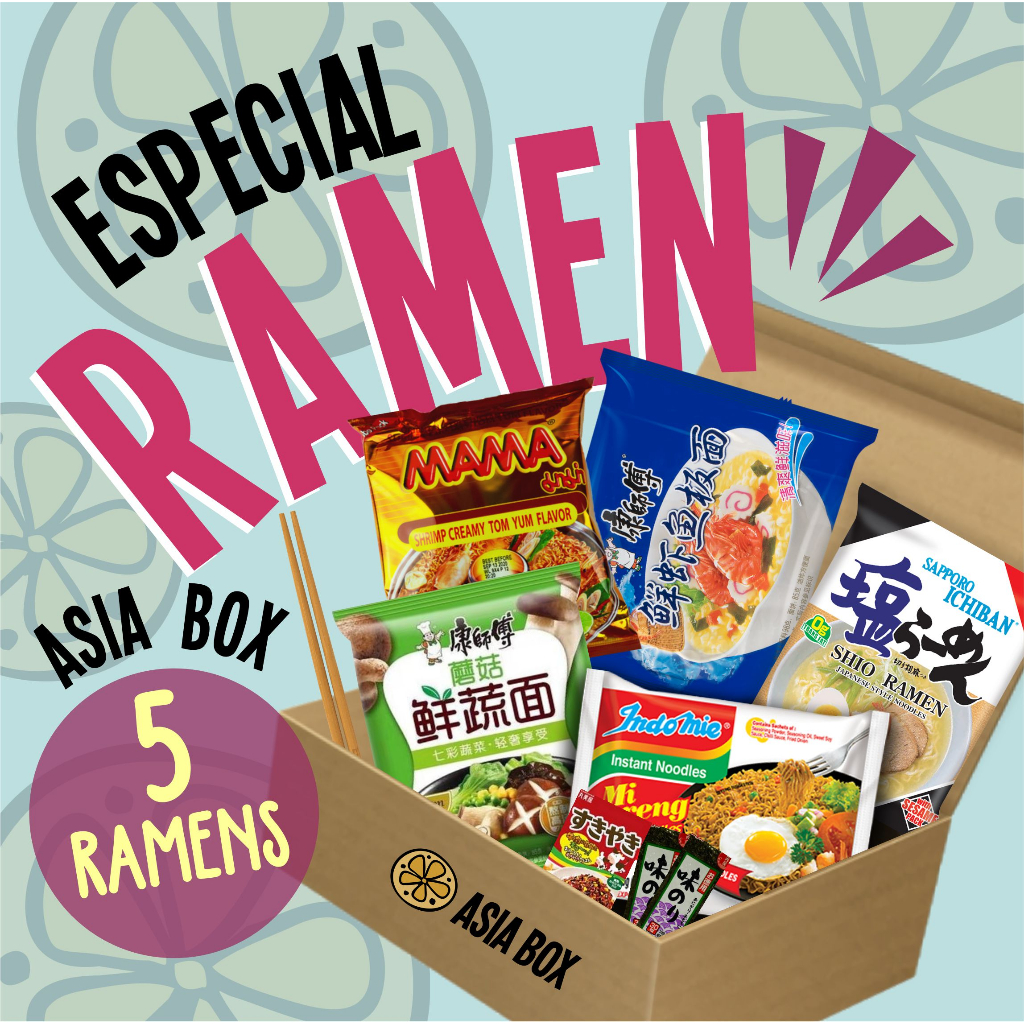 Asia Box - Especial Ramen (pack de lamens orientais) | Shopee Brasil