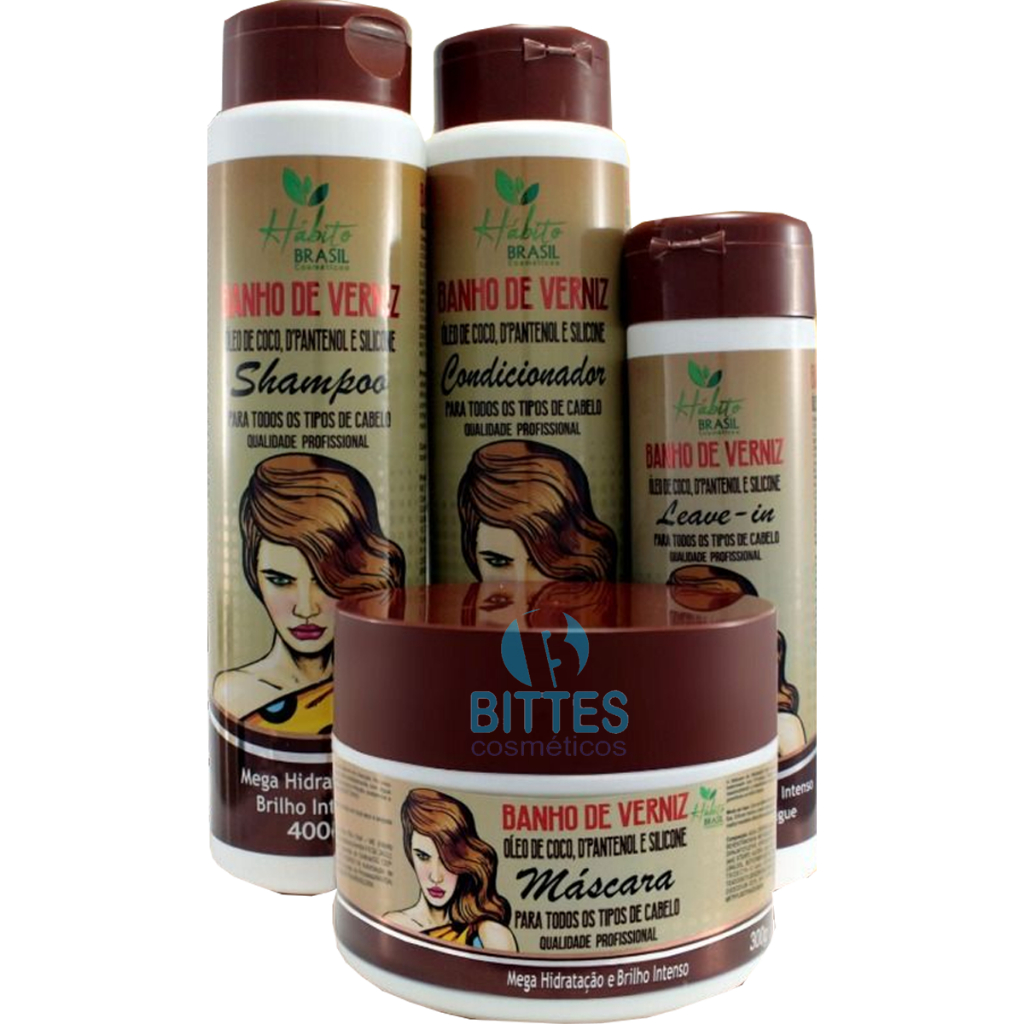 KIT CAPILAR VERNIZ CHARMELLE COSMÉTICOS HIDRATAÇÃO RECONSTRUÇÃO BRILHO ...