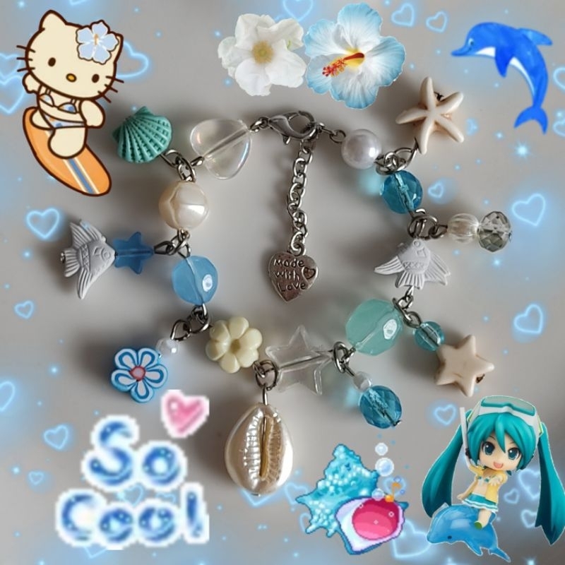 Pulseira Praia Aesthetic / Soft - Fofo - Cute - Beachcore ...