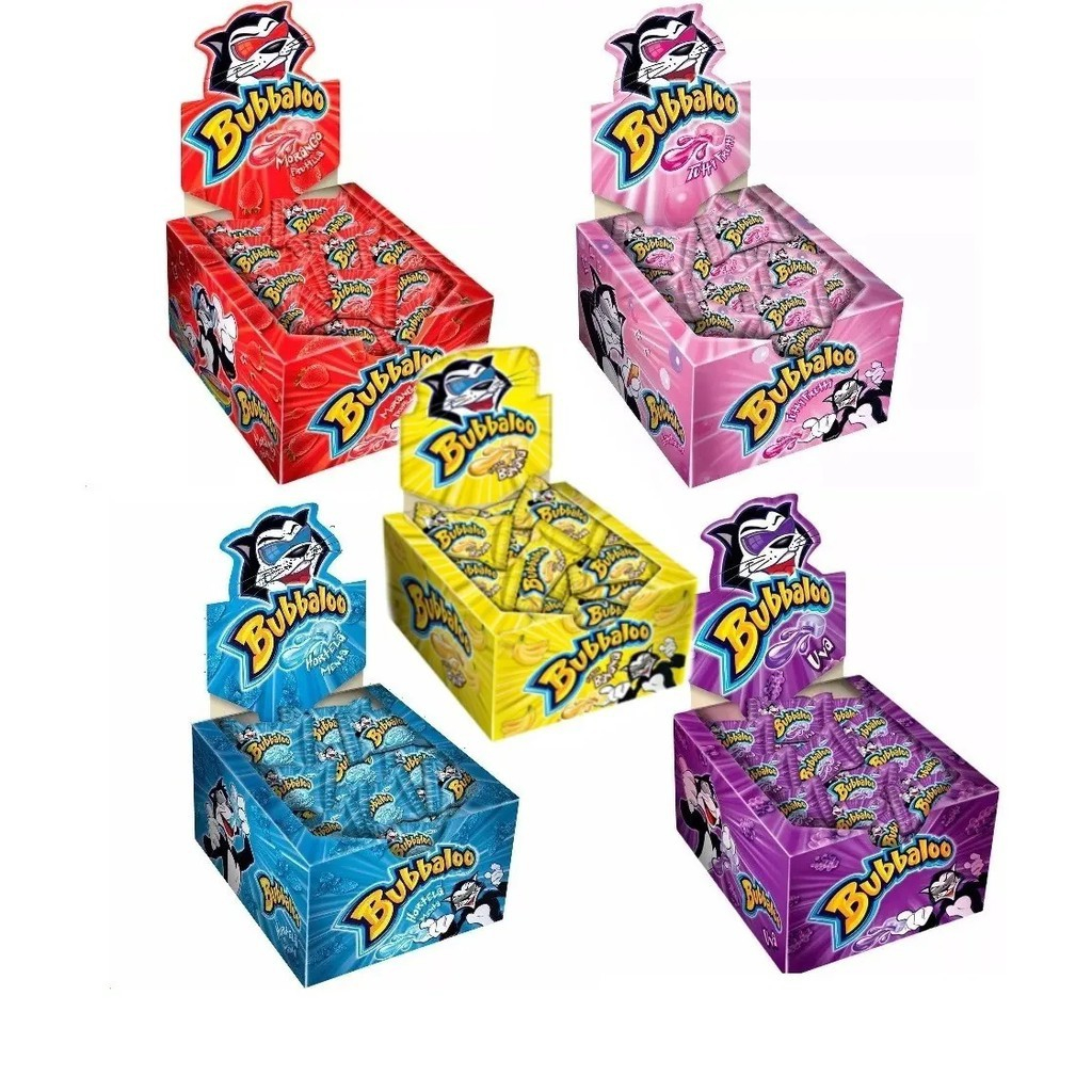 Chiclete Bubbaloo caixa com 60 unid Babalu Bubaloo - MONDELEZ | Shopee ...