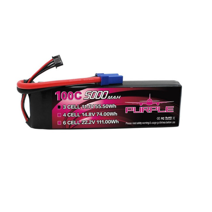 Bateria Lipo 3s 11.1v 5000mah 100c / 200c Cnhl Plug Ec5 Nova Pronta entrega no Brasil | Shopee ...