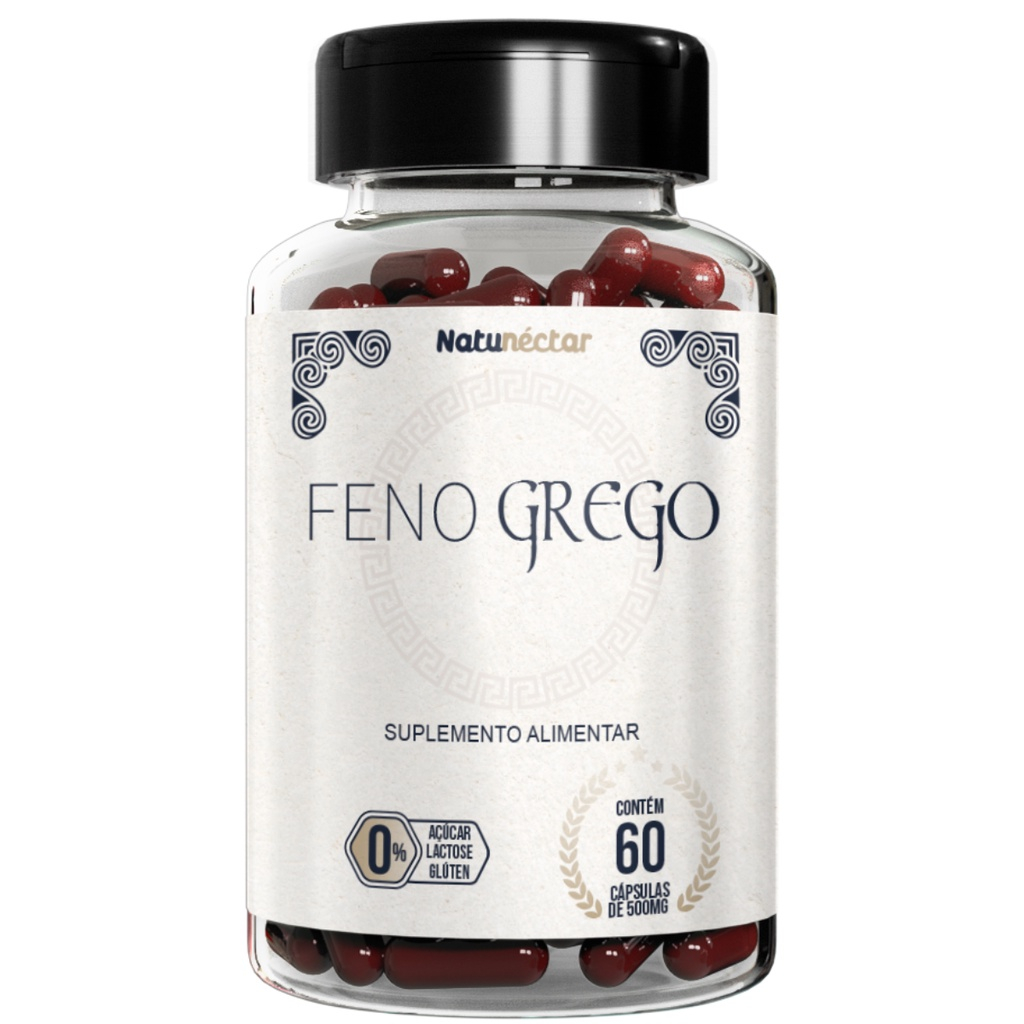 Feno Grego 500mg - 60 CAPS - NATUNECTAR | Shopee Brasil