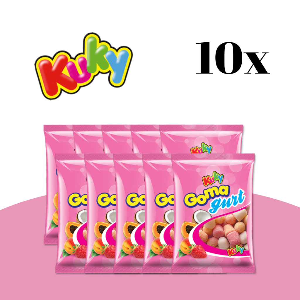 Kit 10 Un Goma Gurt 70g - Kuky Confeitos | Shopee Brasil
