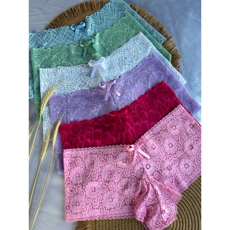 kit 10 calcinha feminina kalesson calesson shortinho renda | Shopee Brasil