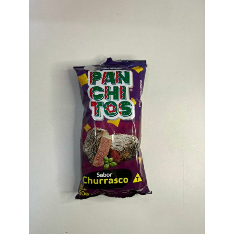 Panchitos 50g 10 unidades sabor churrasco | Shopee Brasil