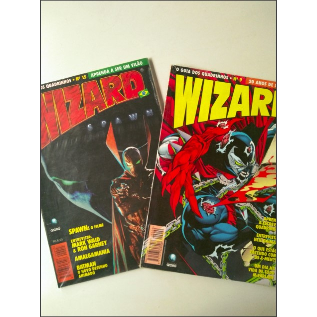 Revistas - Guia dos Quadrinhos Wizard: Spawn Nº9 & Nº15 (Novas) | Shopee Brasil
