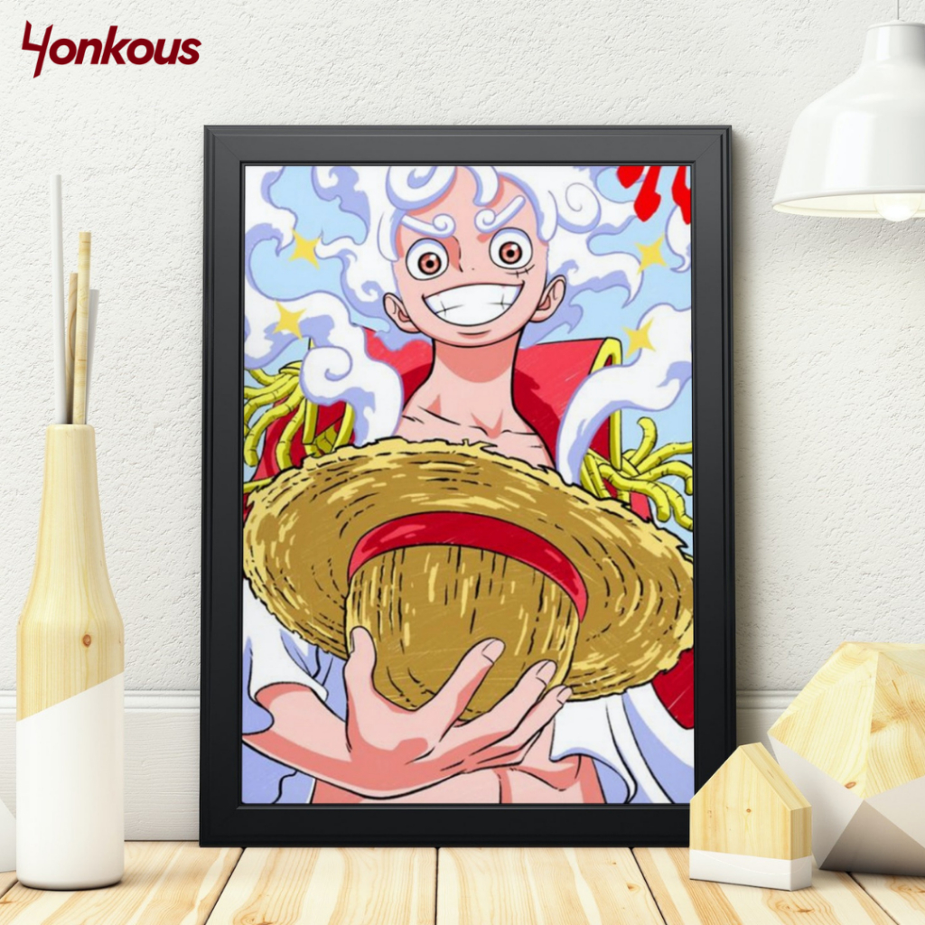 Quadro Com Moldura Luffy Gear 5 - One Piece - Monkey D. Luffy | Shopee ...
