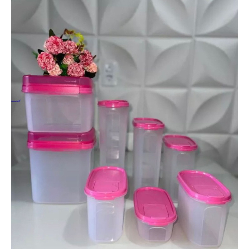 Kit Modular Tupperware Rosa | Shopee Brasil