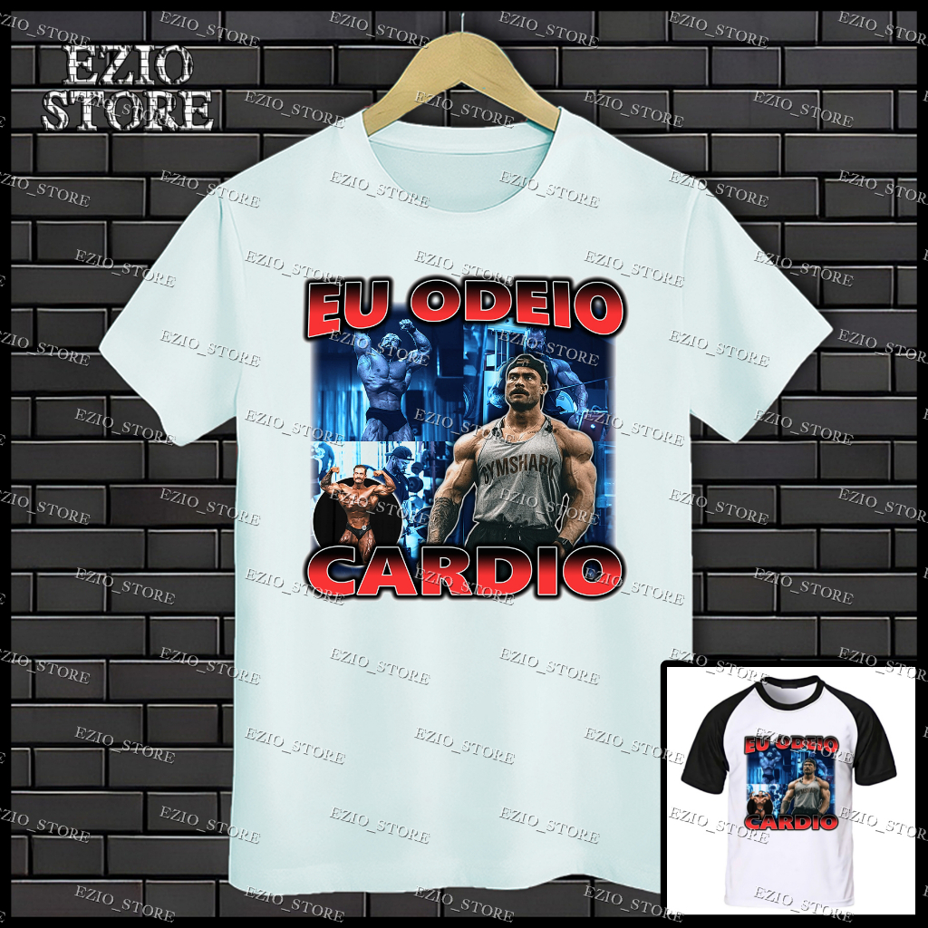 Camiseta Cbum "Eu Odeio Cardio" Unissex, Blusa Camisa Treino Chris ...