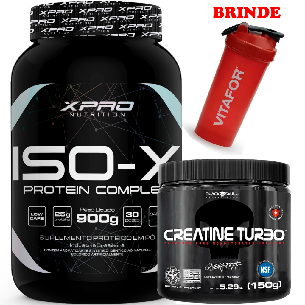Kit Massa Muscular Iso-x 900g Xpro Nutrition + Creatine Turbo 150g ...