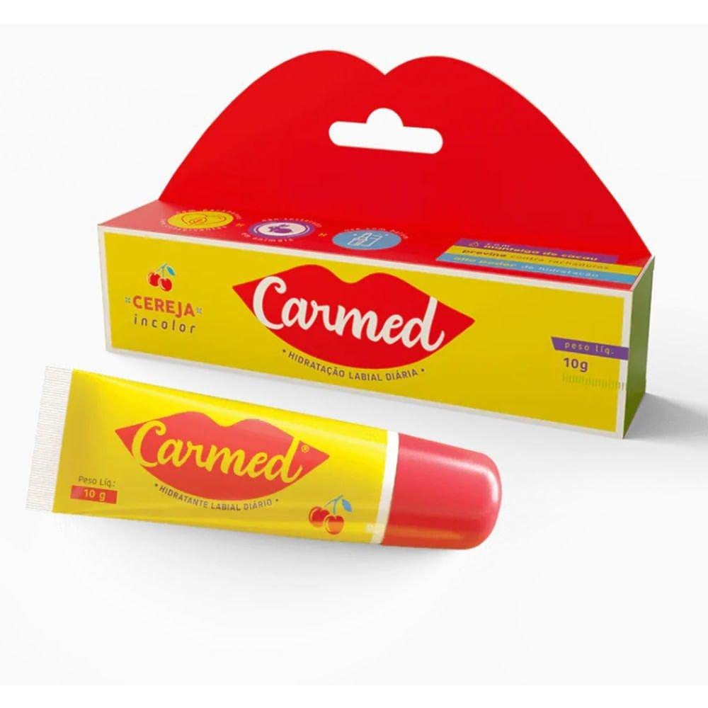 Hidratante Labial Carmed Cereja 10g | Shopee Brasil