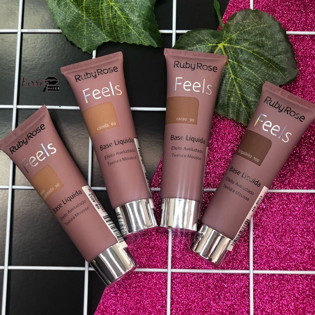 Base Liquida FEELS Mousse/ Aveludado Ruby Rose | Shopee Brasil