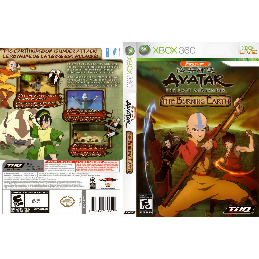 Avatar the last airbender P/ XBOX360 (LTU/LT/JTAG/RGH) | Shopee Brasil