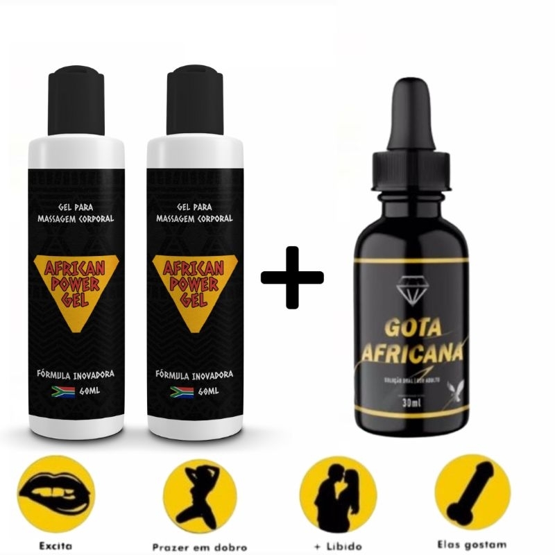 Kit Africano Pronta entrega - 2 African Power Gel + Gota Africana ...