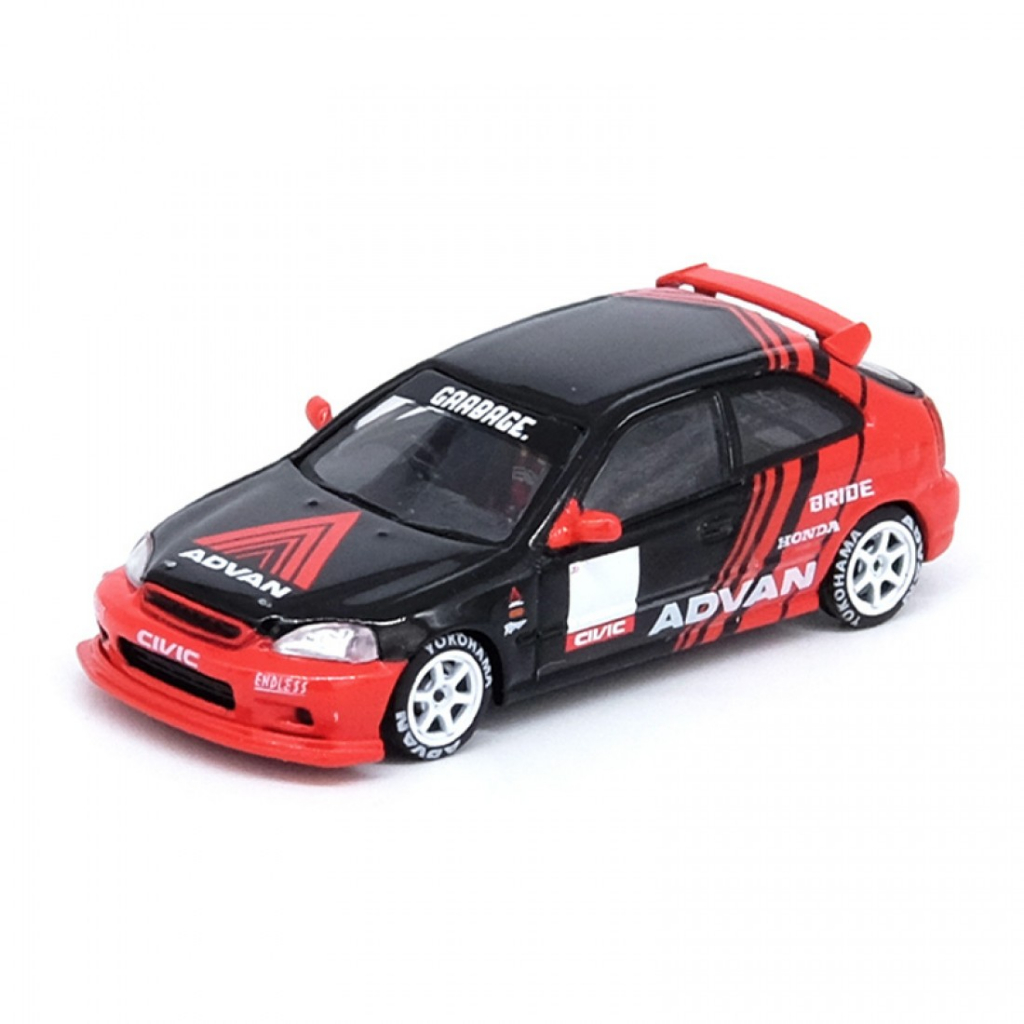 Inno64 IN64-EK9-AD 1/64 HONDA CIVIC TYPE-R EK9 Escala De Muito ADVAN ...