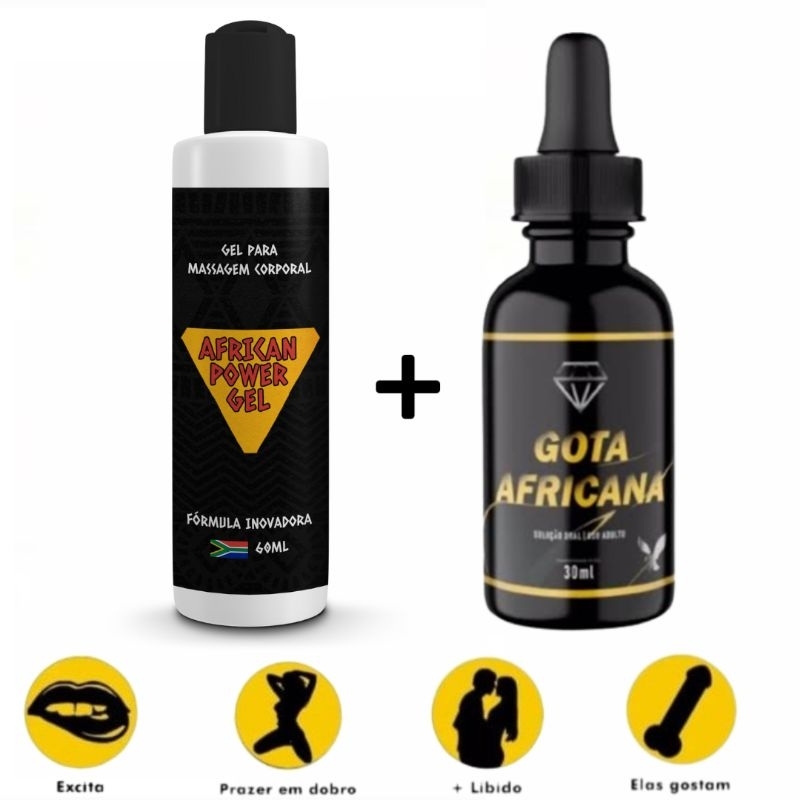 African Power Gel + Gota Africana- Pronta Entrega | Shopee Brasil