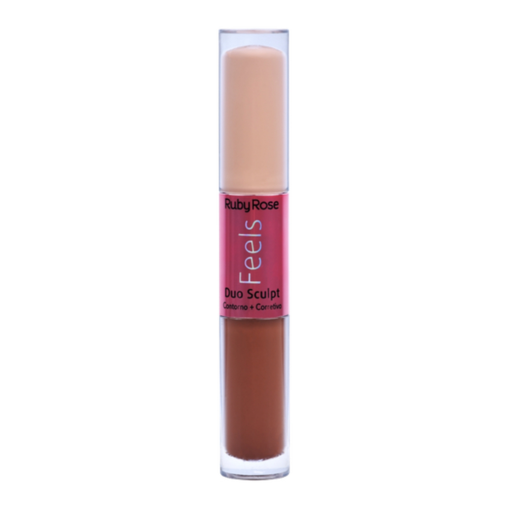 RUBY ROSE FEELS DUO CORRETIVO E CONTORNO 10ML - COOKIE 60 + CHOCOLATE ...