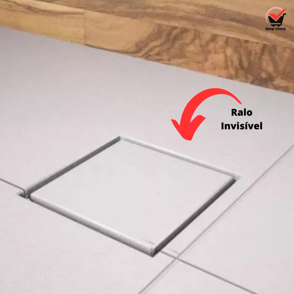 Ralo 10x10 Oculto Seca Piso/porcelanato Inteligente | Shopee Brasil
