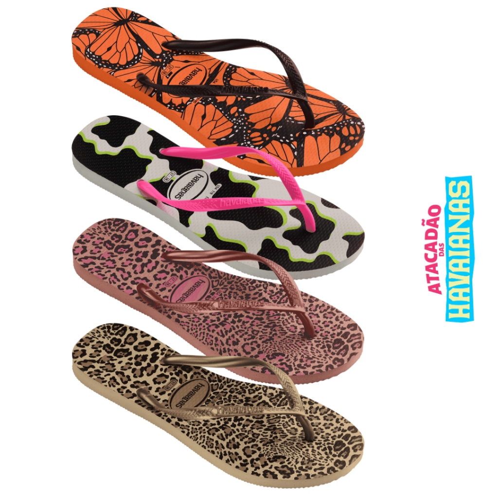 Havaianas Slim Animal Fc | Original C/ Nota Fiscal | Shopee Brasil