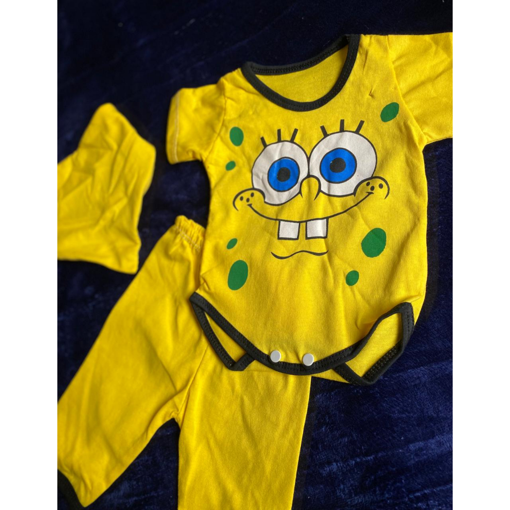 Conjunto baby bob esponja | Shopee Brasil