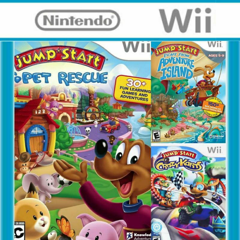 Jump*Start Jogos de Nintendo Wii desbloqueado com capinha e encarte ...