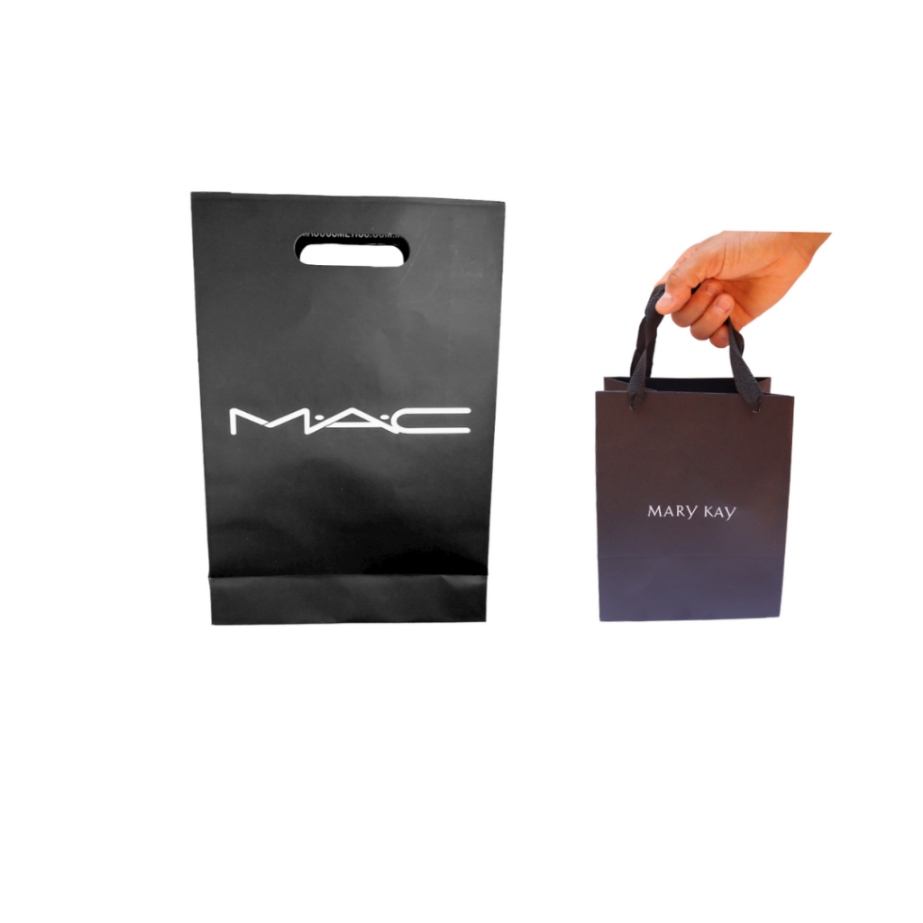 Sacola De Papel Kraft Para Presente Personalizada Mac E Mary Kay ...