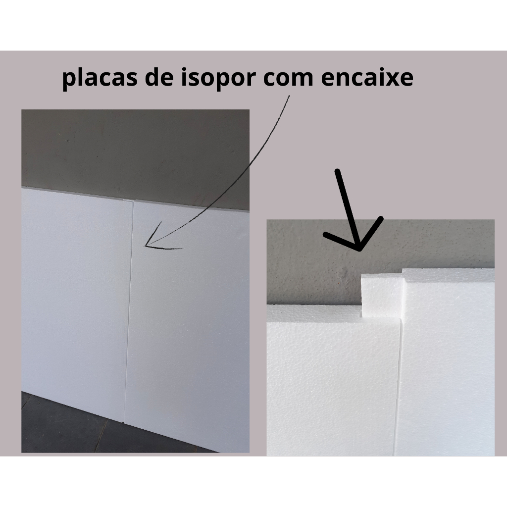 placa isopor (EPS) anti chamas com encaixe 30mm | Shopee Brasil
