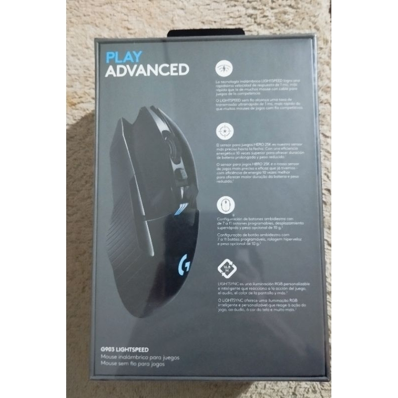 Mouse Gamer Sem Fio Logitech G Series Lightspeed G903 Preto | Shopee Brasil