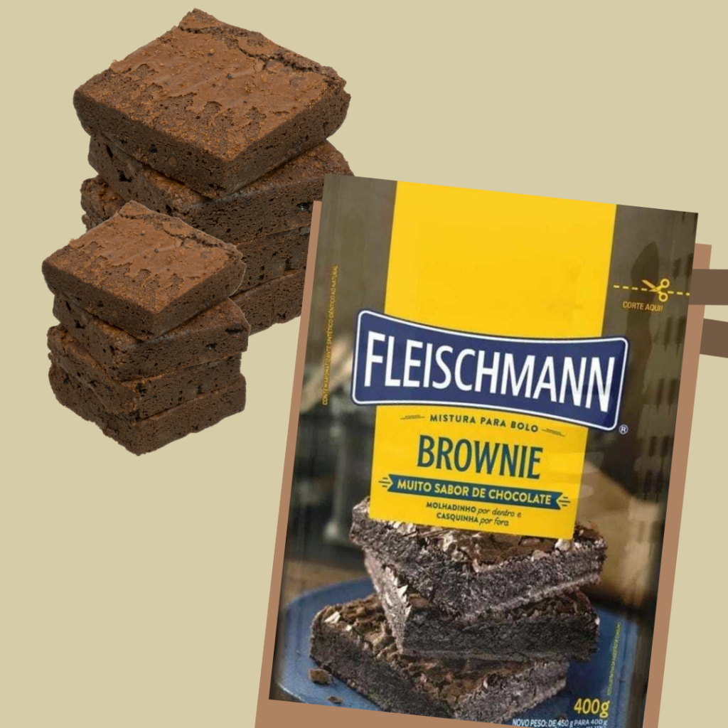 Mistura para bolo Fleischmann Brownie 400g | Shopee Brasil