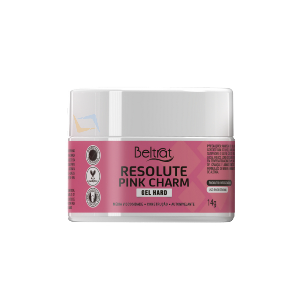 Gel Resolute Pink Charm 14g Beltrat/ Alongamento de unhas artificiais ...
