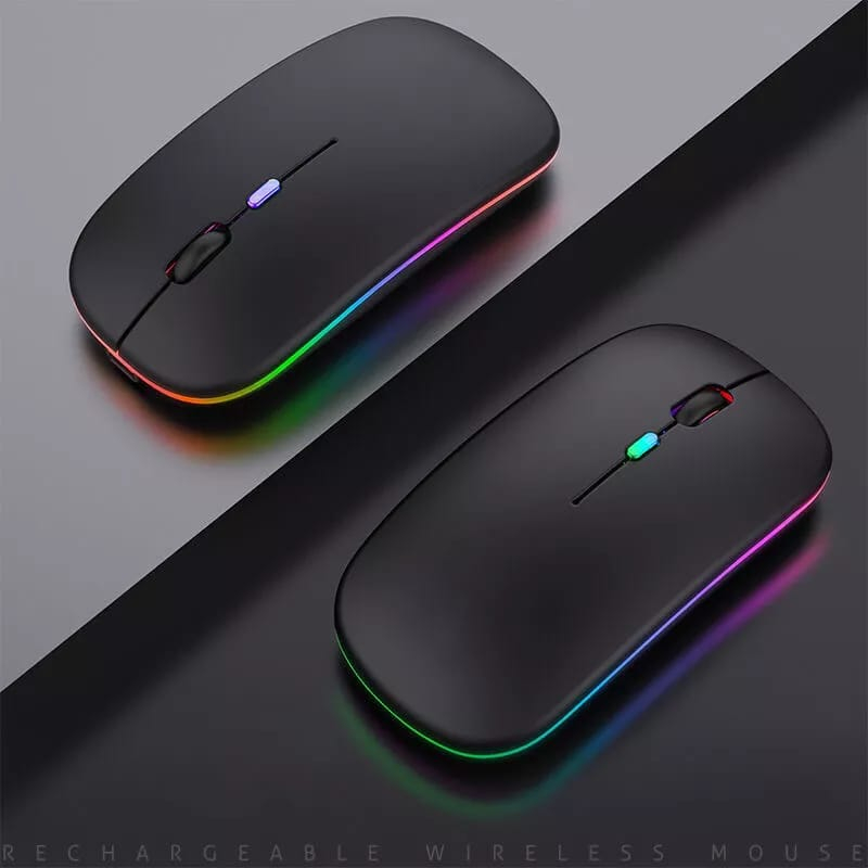 Mouse Bluetooth e Wireless Recarregavel Sem Fio Gamer Led 2.4 GhZ H ...